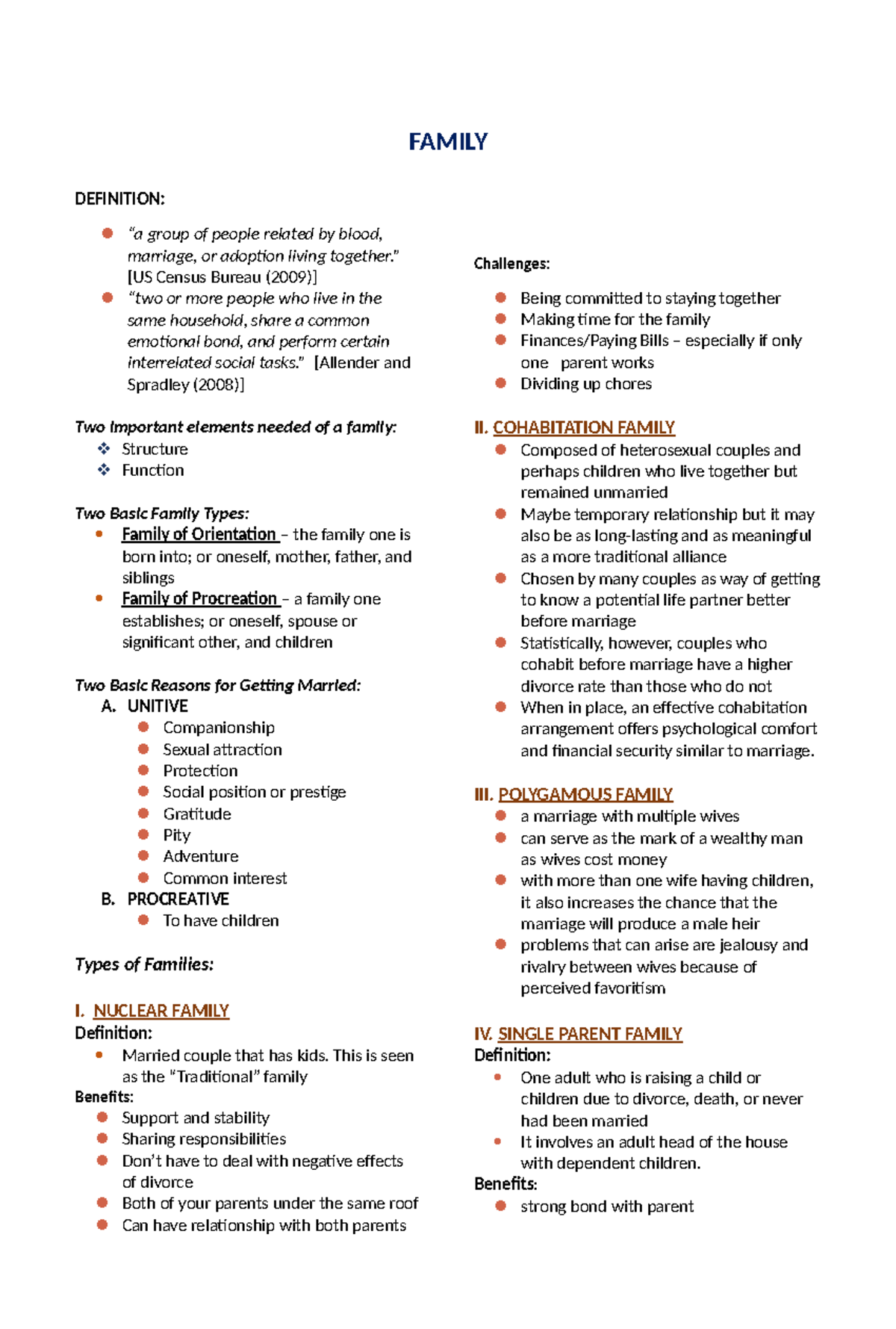 1-Family - PDF use - FAMILY DEFINITION: “a group of people related by ...