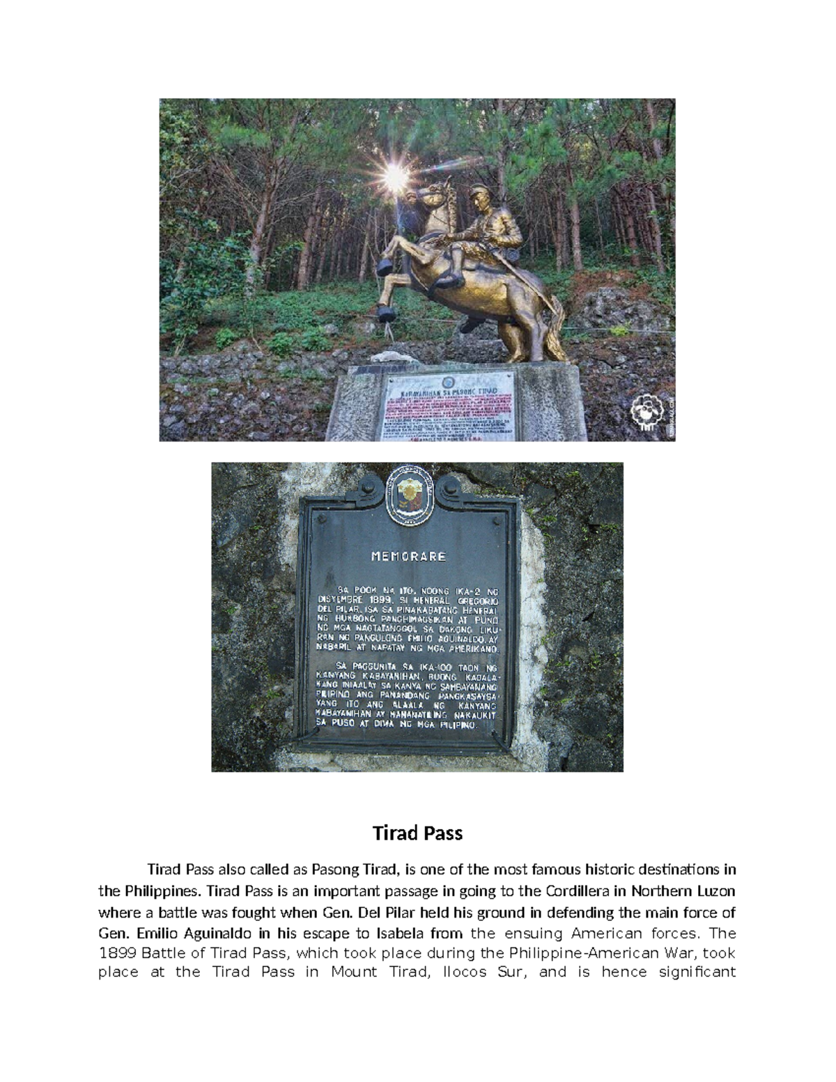 Tirad-Pass - n/a - Tirad Pass Tirad Pass also called as Pasong Tirad ...