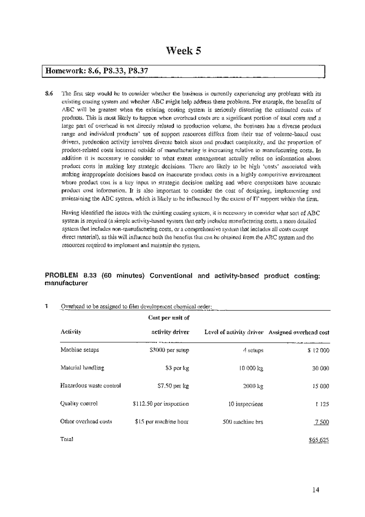W5 solutions (chp 8) - 200108 - Studocu