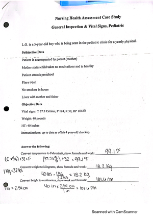 Nursing Cardiac PVS Assessment - NURS 160 - Studocu