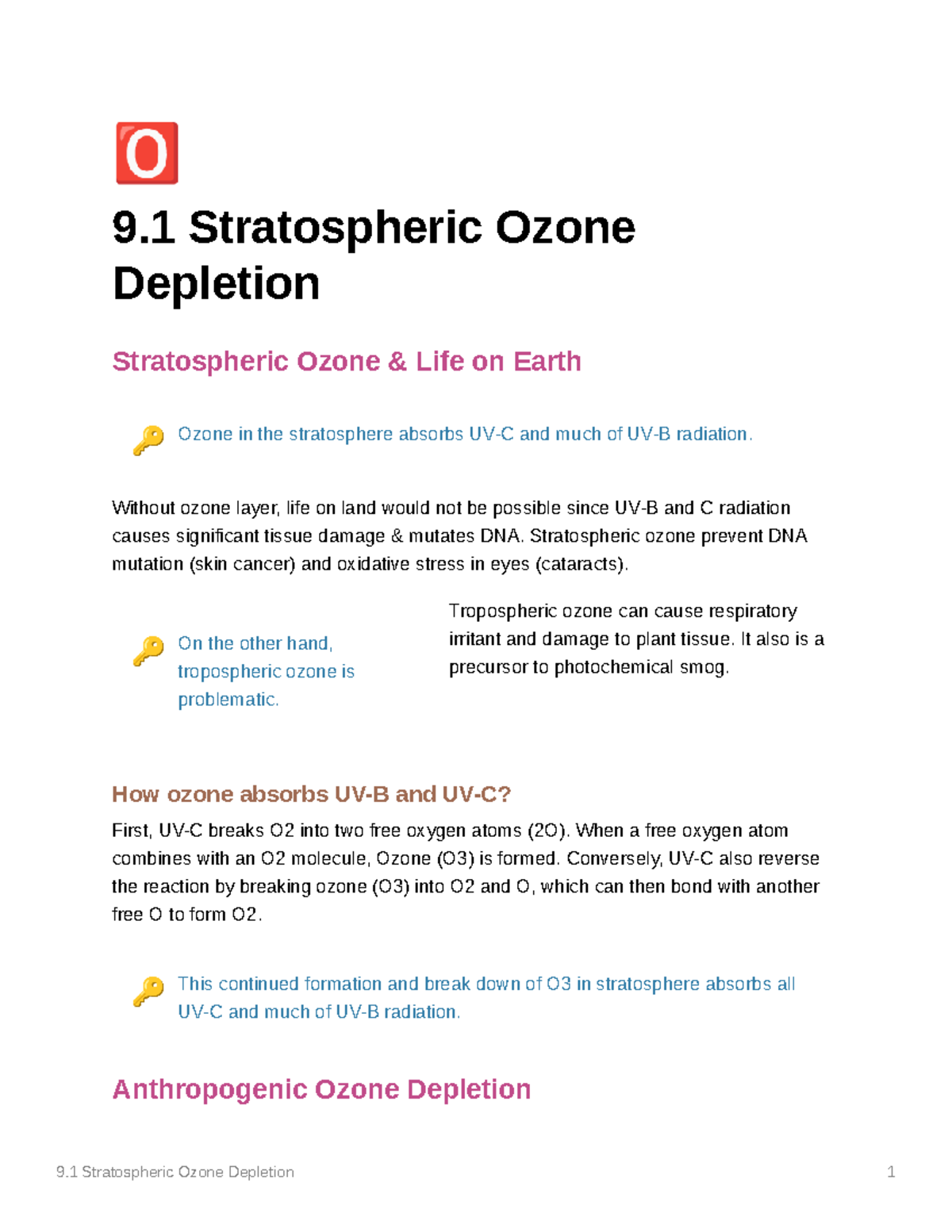 Stratospheric ozone depletion - Without ozone layer, life on land would ...