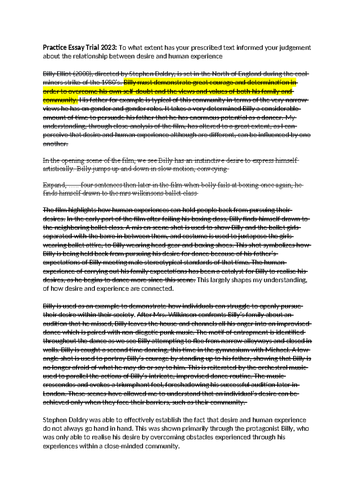 Practice Essay Trial 2023 - Practice Essay Trial 2023: To what extent ...