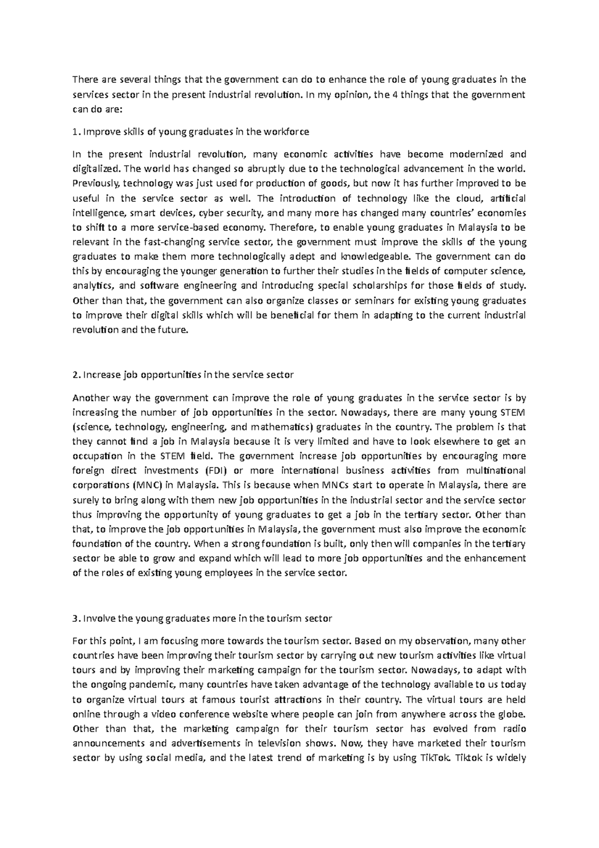 ECO261 Individual Assignment - Copy - There are several things that the ...