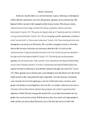 Module 4 Reflection - Module 4 Reflection In Roman society they were ...