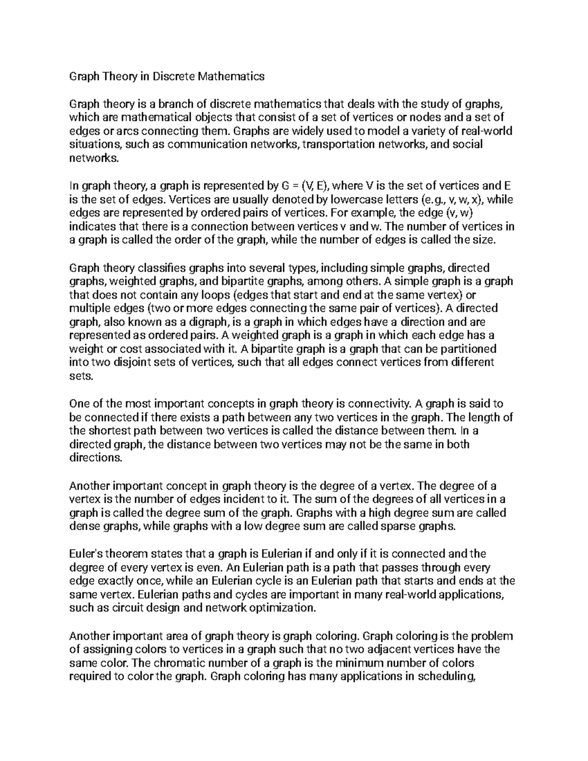 Graph theory - Wei-Peng Chin - Graph Theory in Discrete Mathematics ...