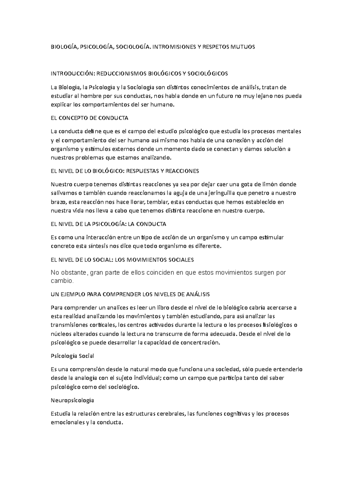 Biología intro - HABIA UNA VEZ UDDJ WJD JHWDJD JJDJDJ DBWJHDB DBWJDJ ...