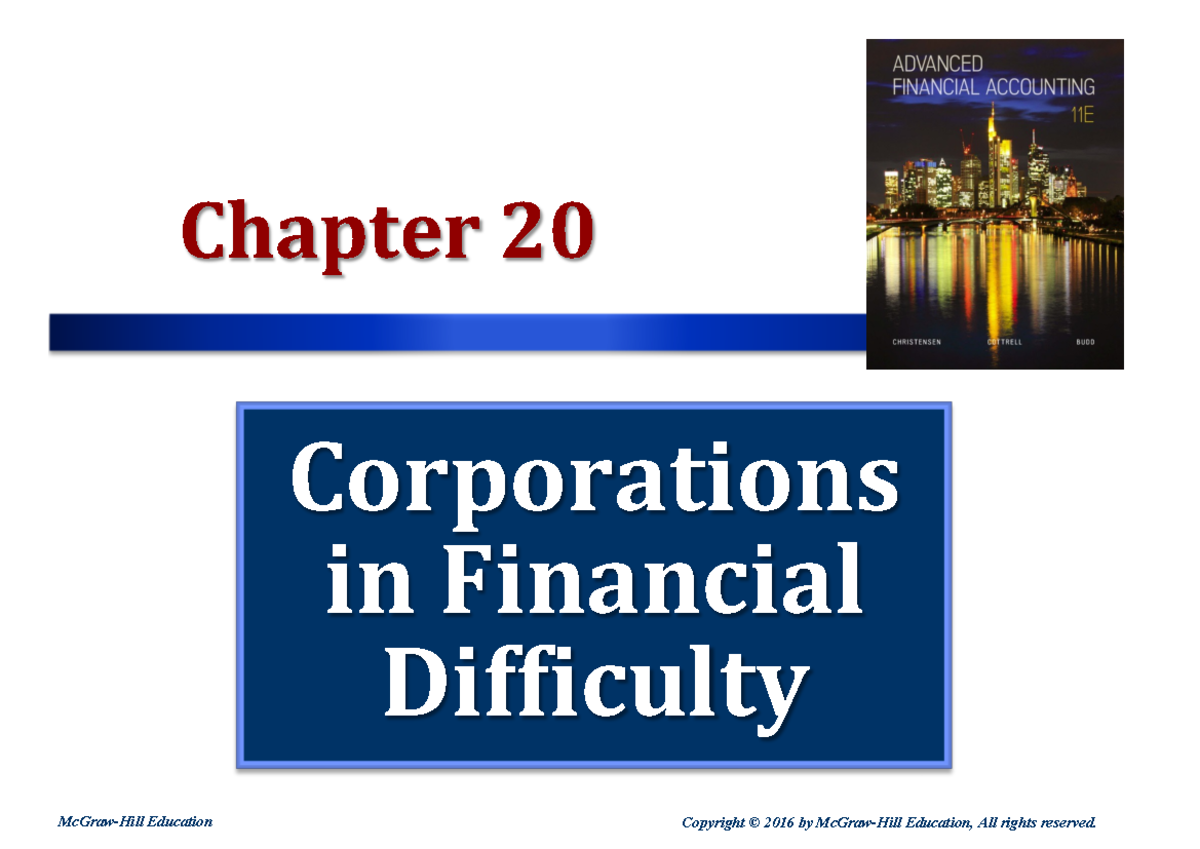 Instructor PPT Chapter 20 edited - Chapter 20 Corporations in Financial ...