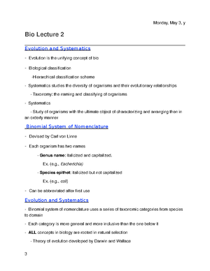 General Biology 1 Notes - General Bio 1 Notes Chapter 1: Science of ...
