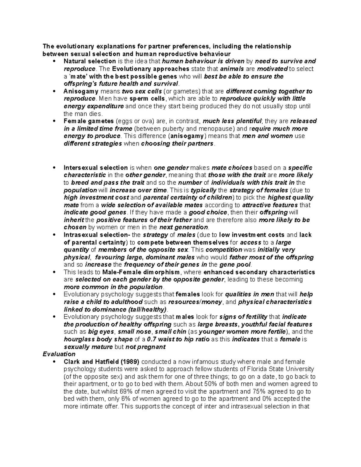 Relationships - vhf - The evolutionary explanations for partner ...