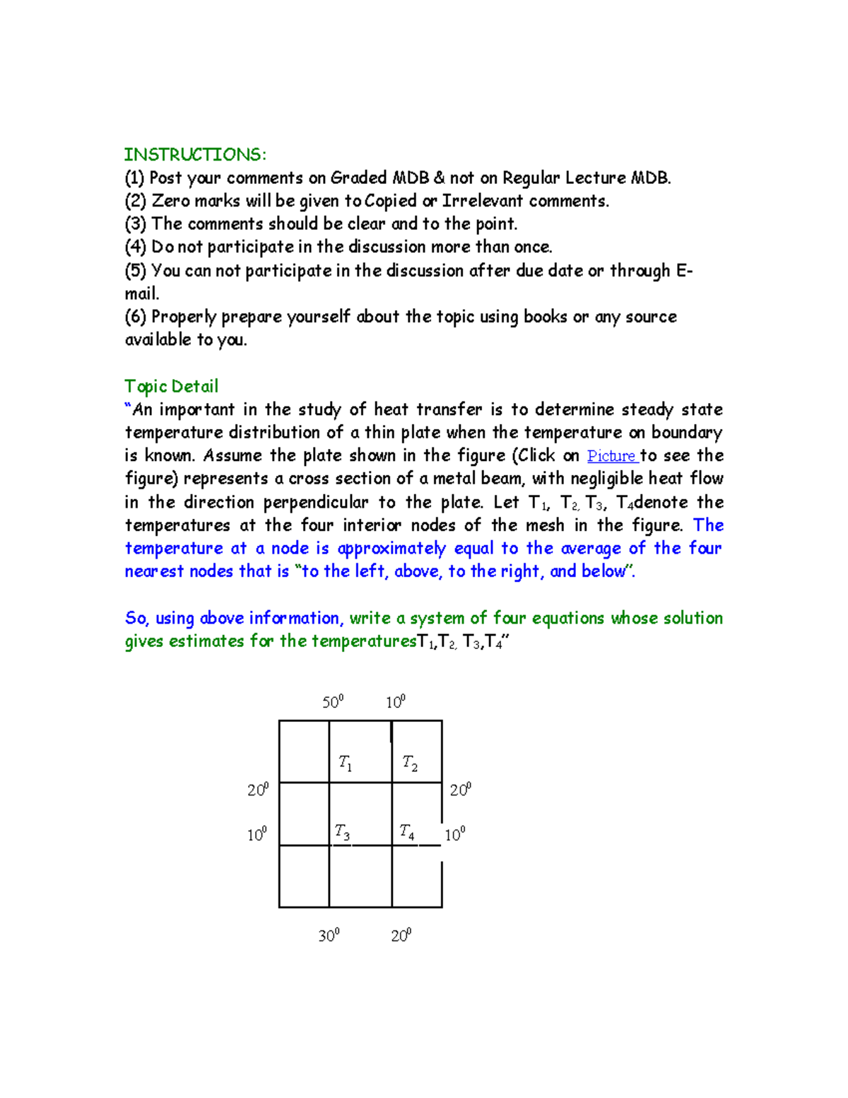 Gdb Soln Guia Instructions 1 Post Your Comments On Graded Mdb And Not On Regular Lecture
