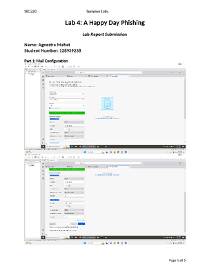 SEC220 L0 report template - SEC220 - SEC220 Summer Labs Lab 0: Virtual Machine Set-up Lab Report ...