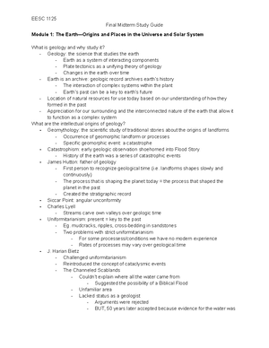 Module 6 Study Guide - Module 6 Study Guide Module 6: Evolution and ...