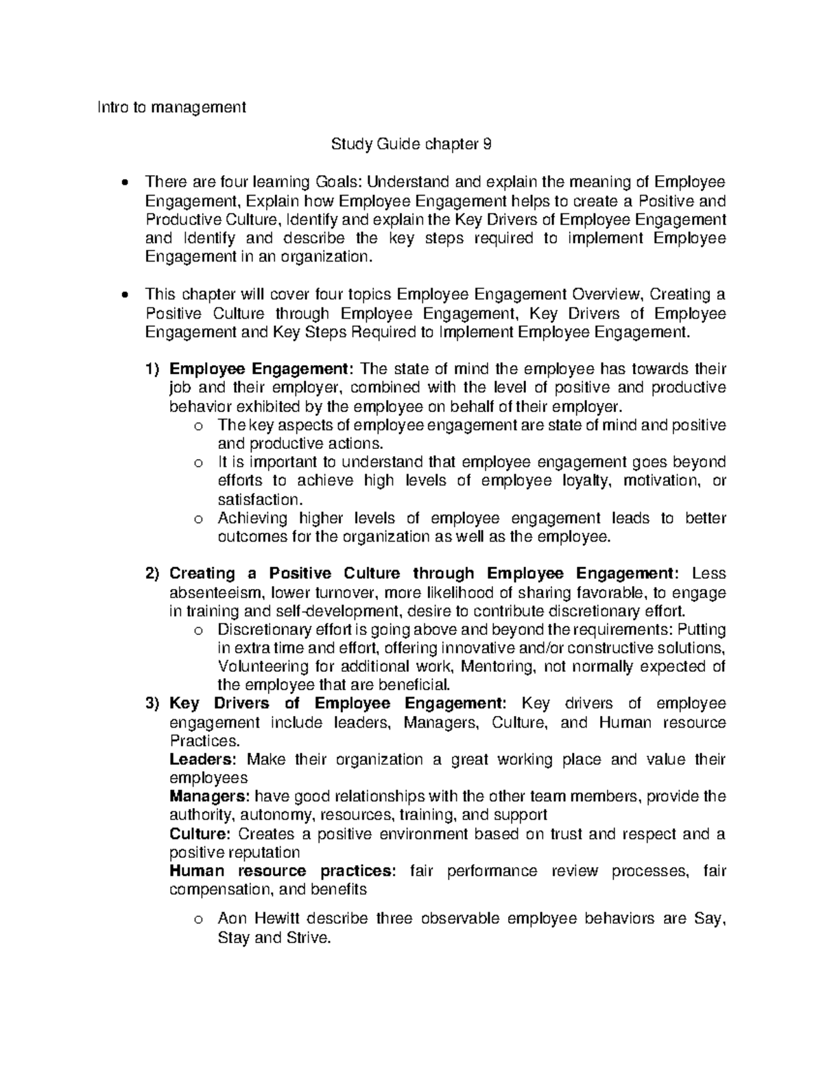 Study Guide Chapter 9 - Intro to management Study Guide chapter 9 There ...