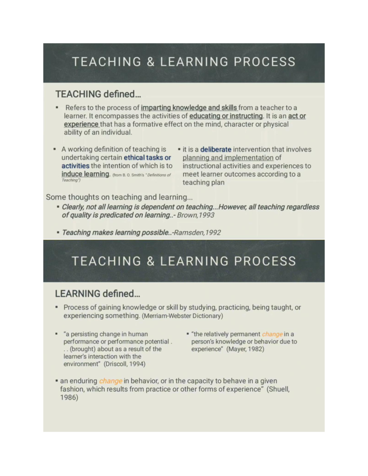 Introduction-to-teaching - TEACHING LEARNING PROCESS TEACHING defined ...