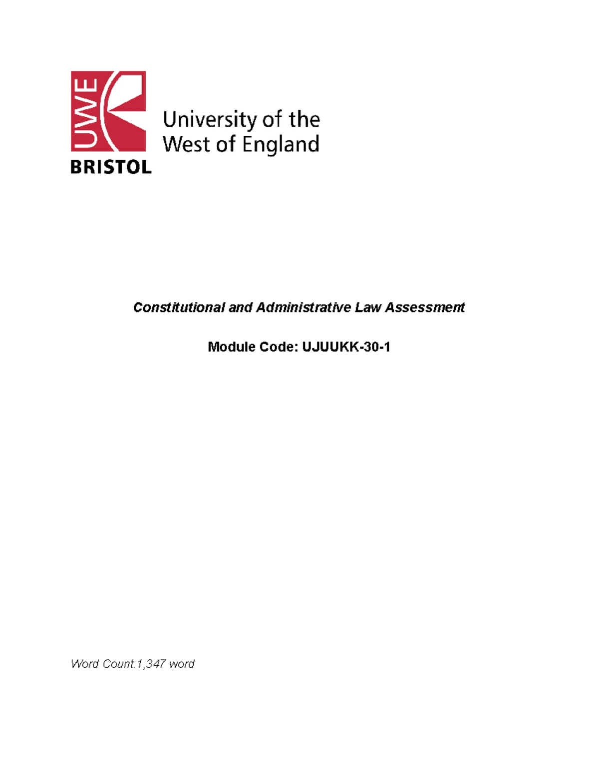 C&A Law coursework - constitution - Constitutional and Administrative ...