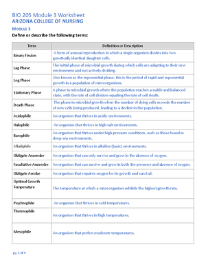 BIO 202 Module 5 Medical Terminology NS System I - Module 5 Medical ...