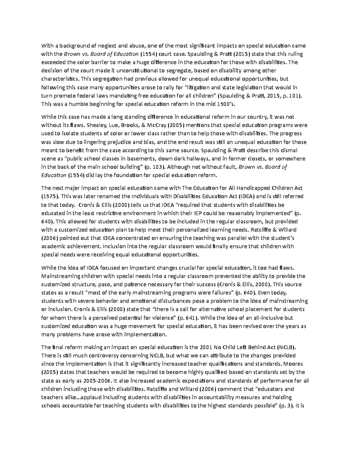 Special Education Reform - With a background of neglect and abuse, one ...