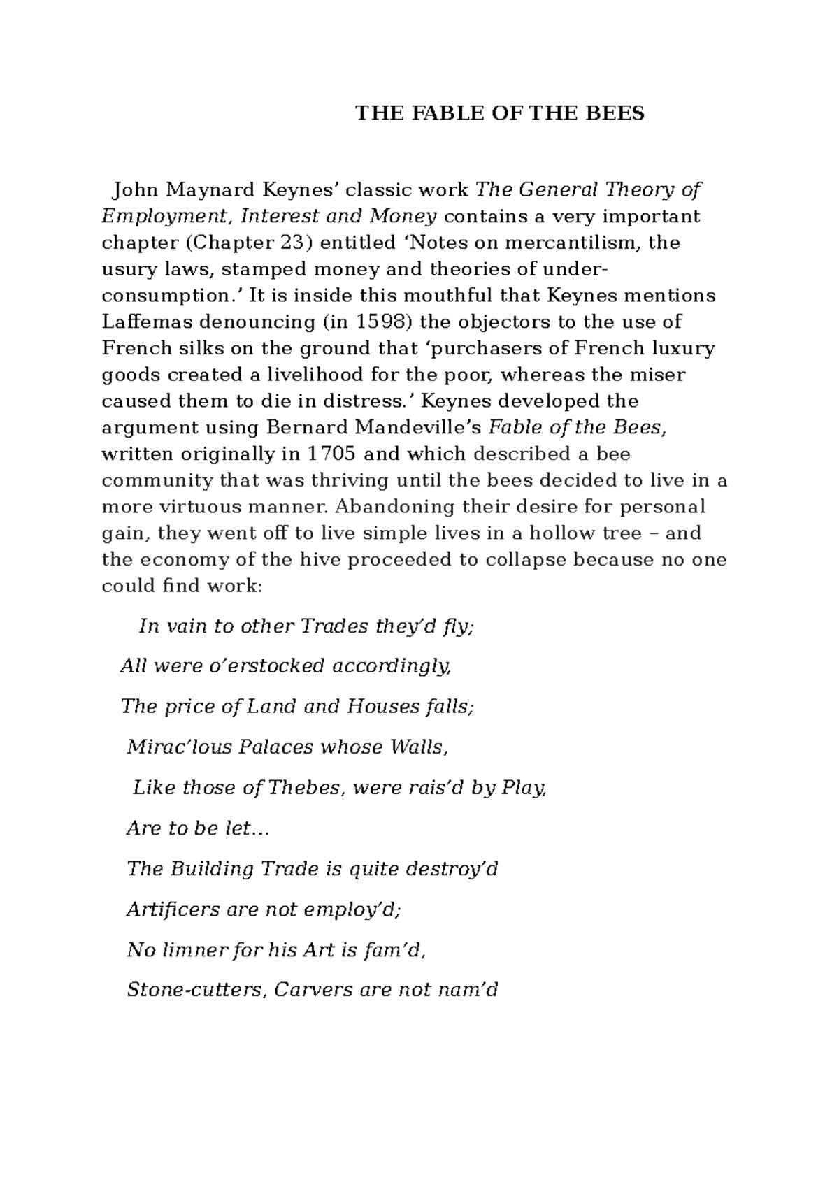 THE Story OF THE BEES - - Studocu