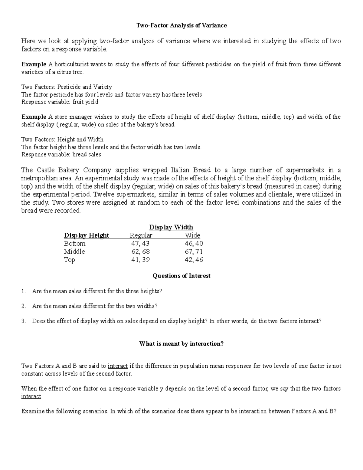 Lecture Notes Lecture 12 Two factor Analysis Of Variance Two lecture-notes-lecture-12-two-factor-analysis-of-variance-two