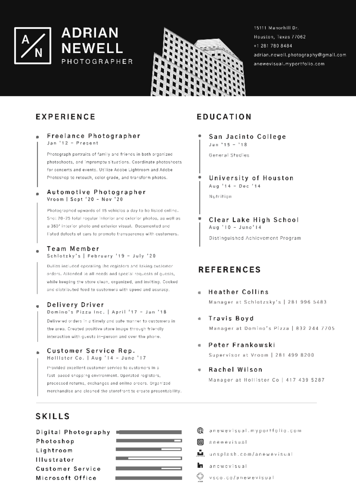 Adrian Newell Resume - Nov 2 - Manorhill Dr. ADRIAN A Houston, Texas ...