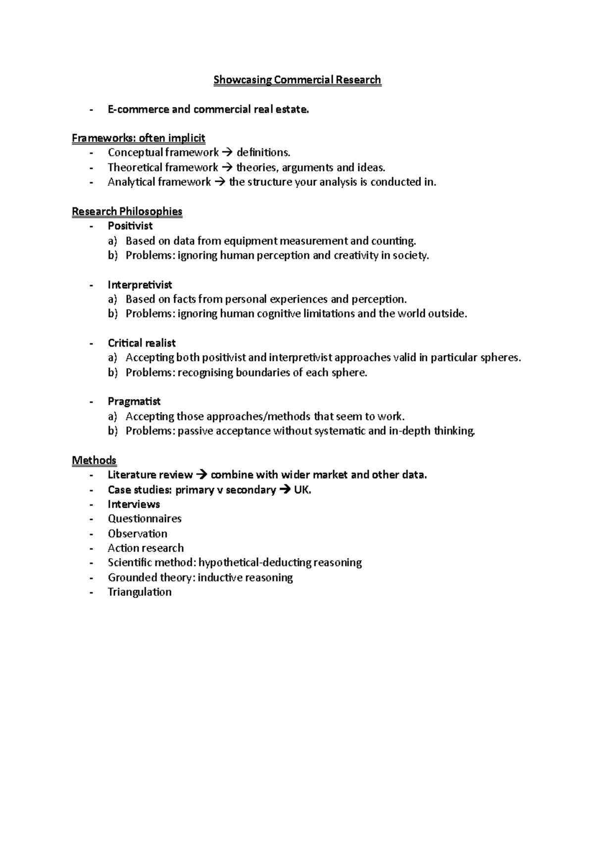 Showcasing Commercial Research - Showcasing Commercial Research E ...
