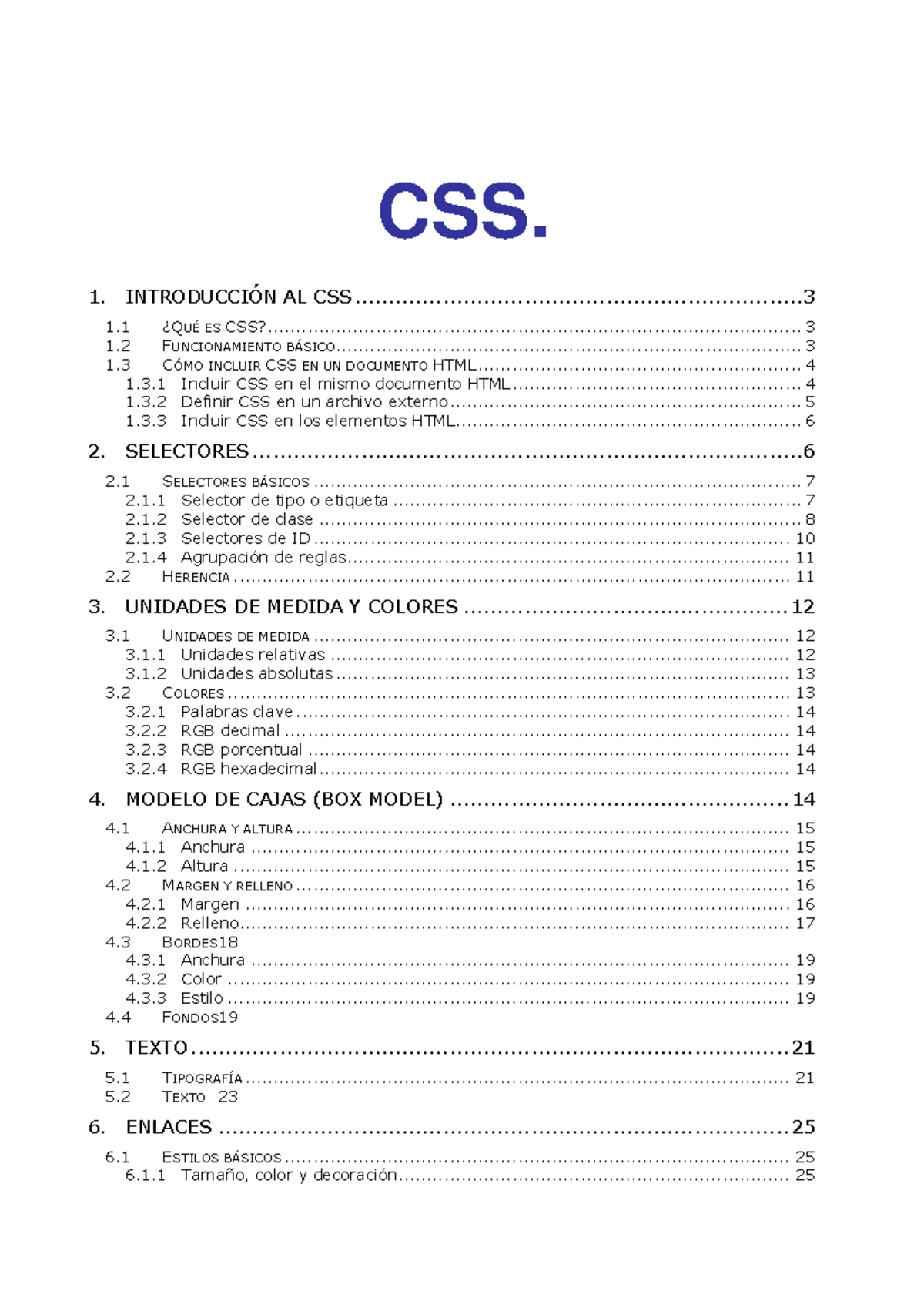 CSS - CSS - CSS. INTRODUCCI”N AL CSS - Studocu