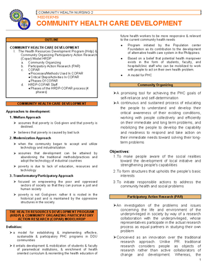 CHN-Midterms - lecture - Aspect Public Health Nursing Community Health ...