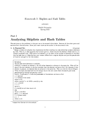 Solution Homework Assignment 3 - Homework 3 (Solution) Introduction to Probability and ...