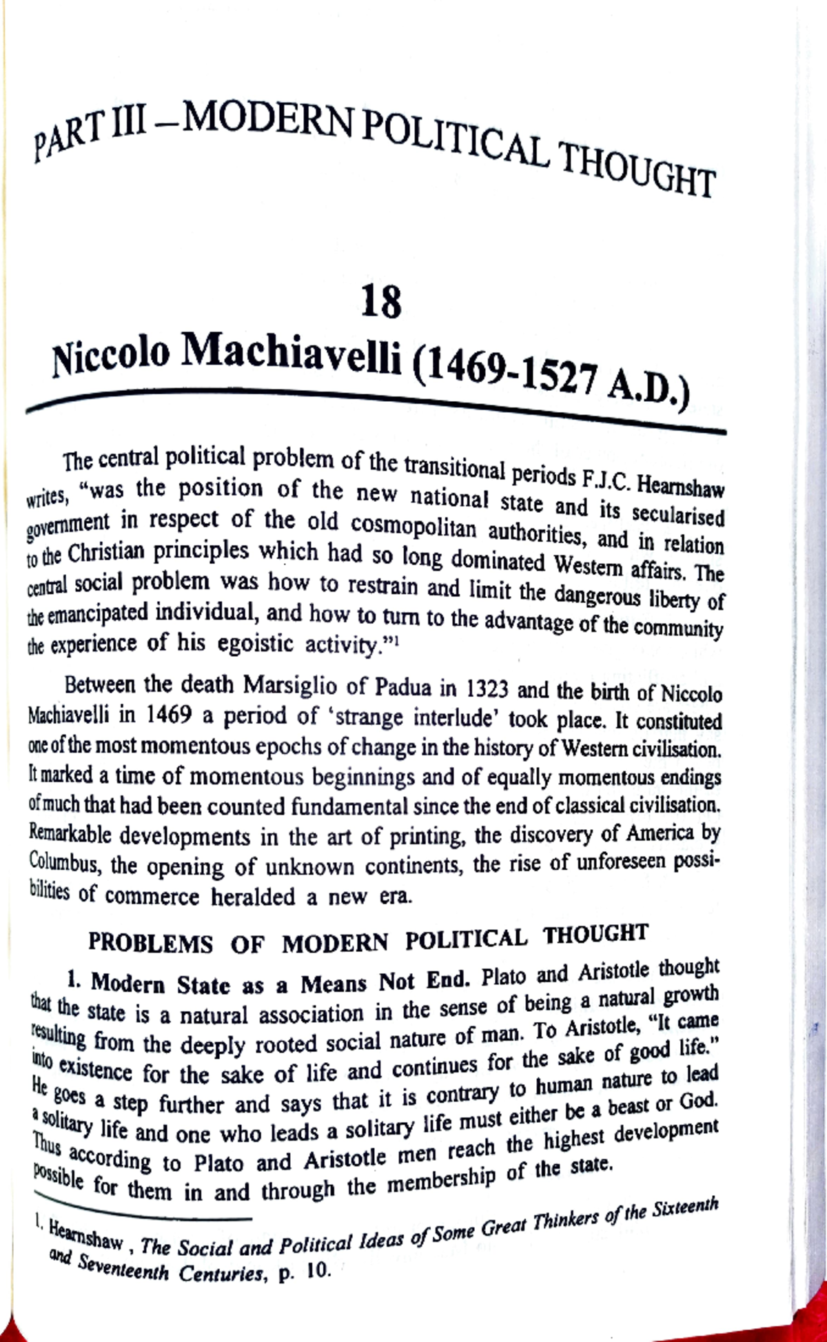 Machiavelli P1 - Political science - Studocu