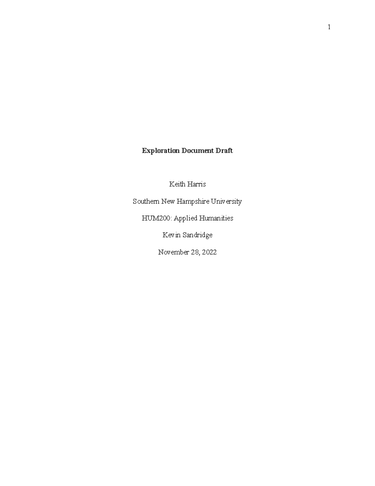 Module 4 Project Part One: Rough Draft - Exploration Document Draft ...