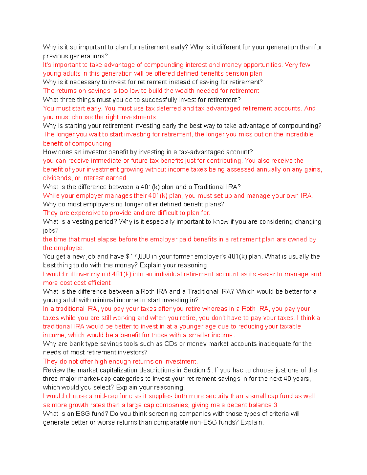 Budget Challenge Textbook Ch 7 - Investing for Retirement - Why is it ...