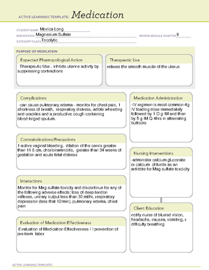 System Disorder template Fluid Volume Excess - ACTIVE LEARNING ...