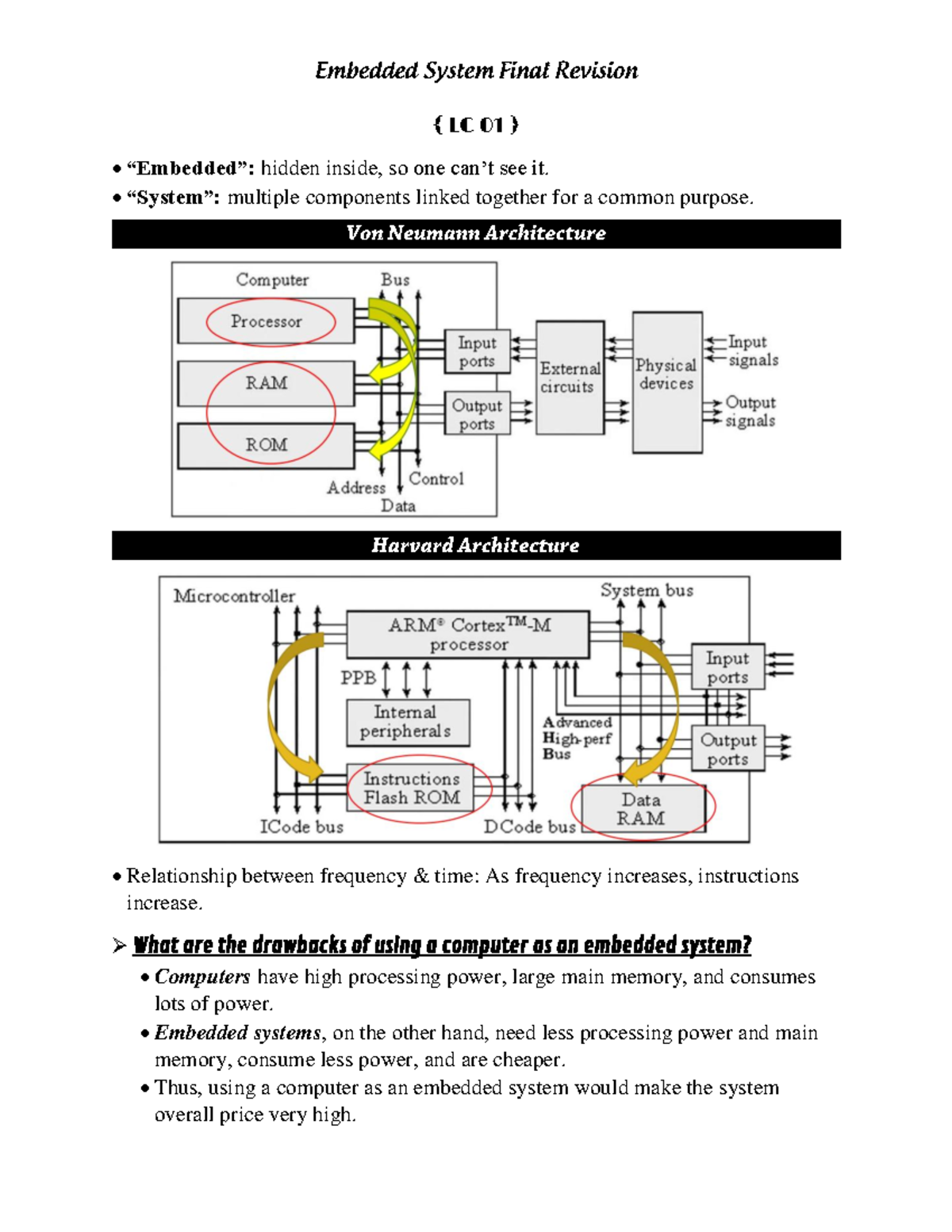 Emdedded Systems Final Revision - { LC 01 } “Embedded”: hidden inside ...