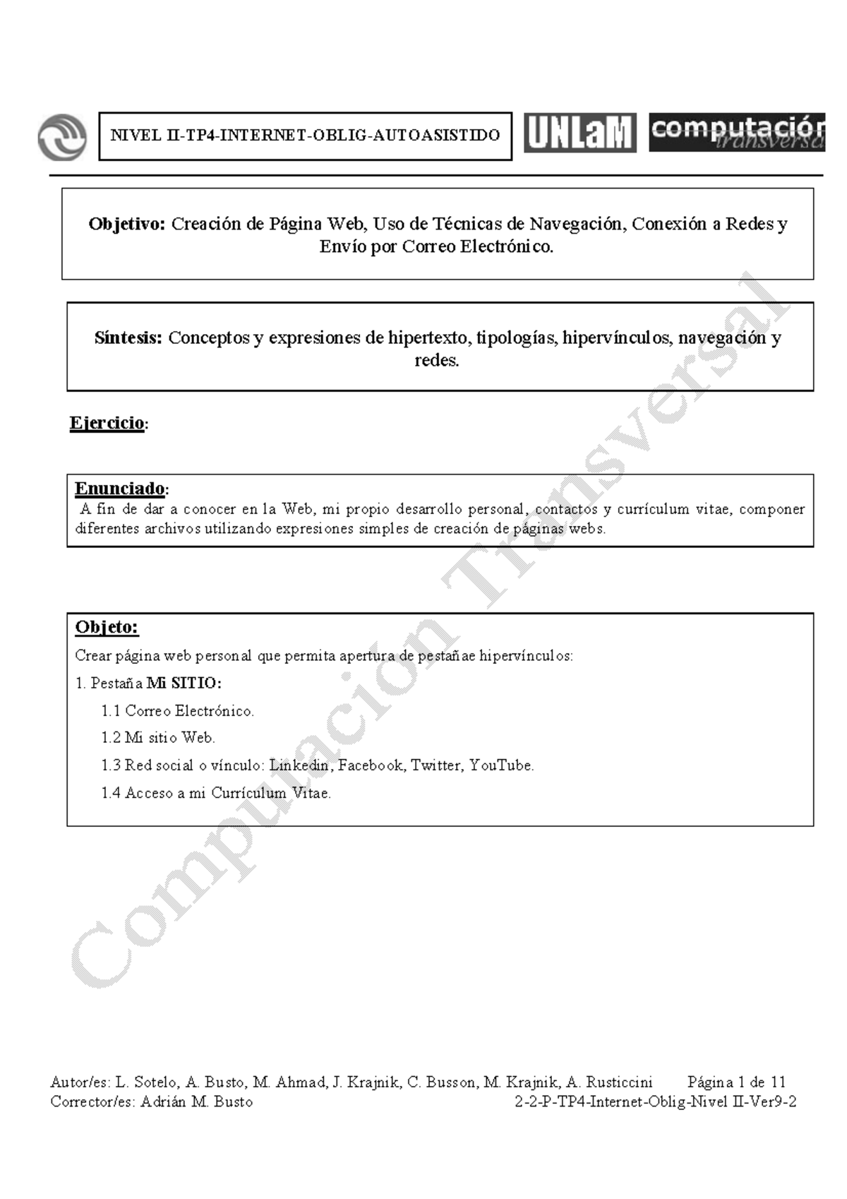 2-2-P-TP4-Internet-Oblig-Nivel II-Ver9-2 - - Studocu