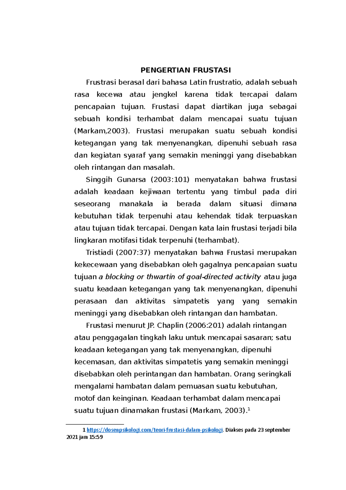 Pengertian Frustasi - PENGERTIAN FRUSTASI Frustrasi berasal dari bahasa ...