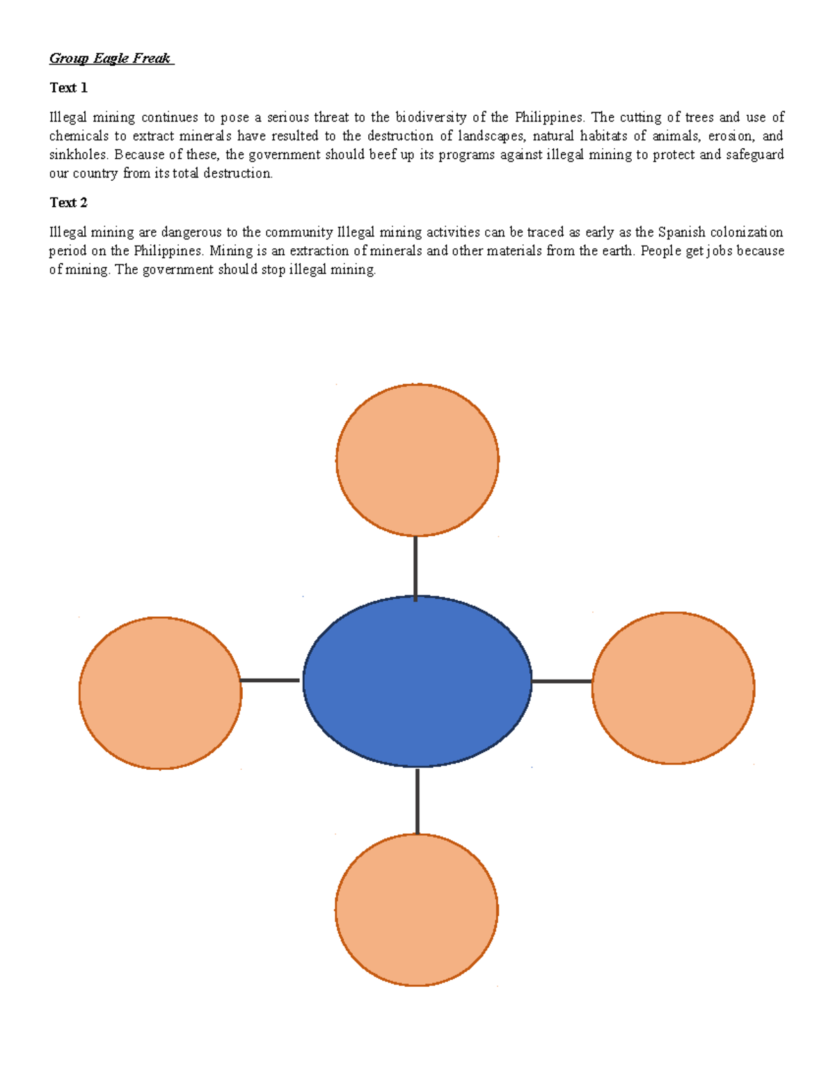 Text 1 - kdmf; - Group Eagle Freak Text 1 Illegal mining continues to ...