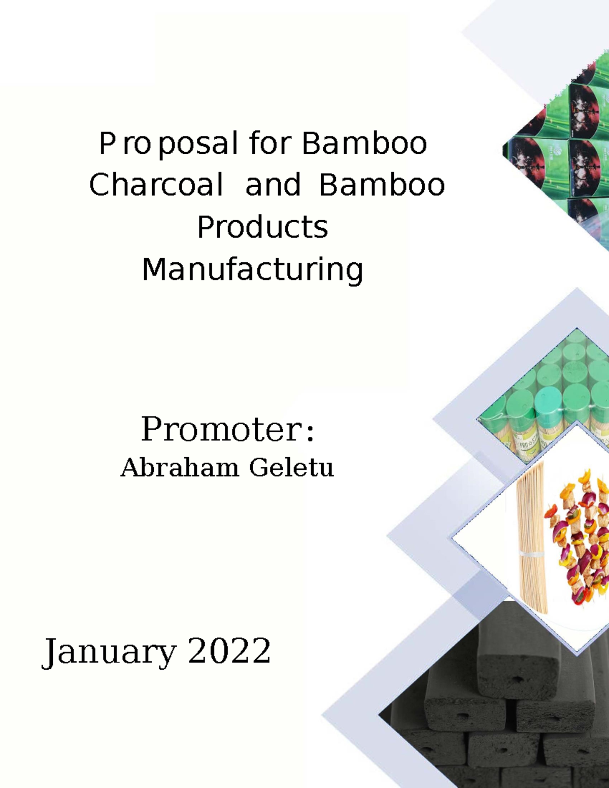 Bamboo Products Manufacturing Project Final - [Type the document title ...