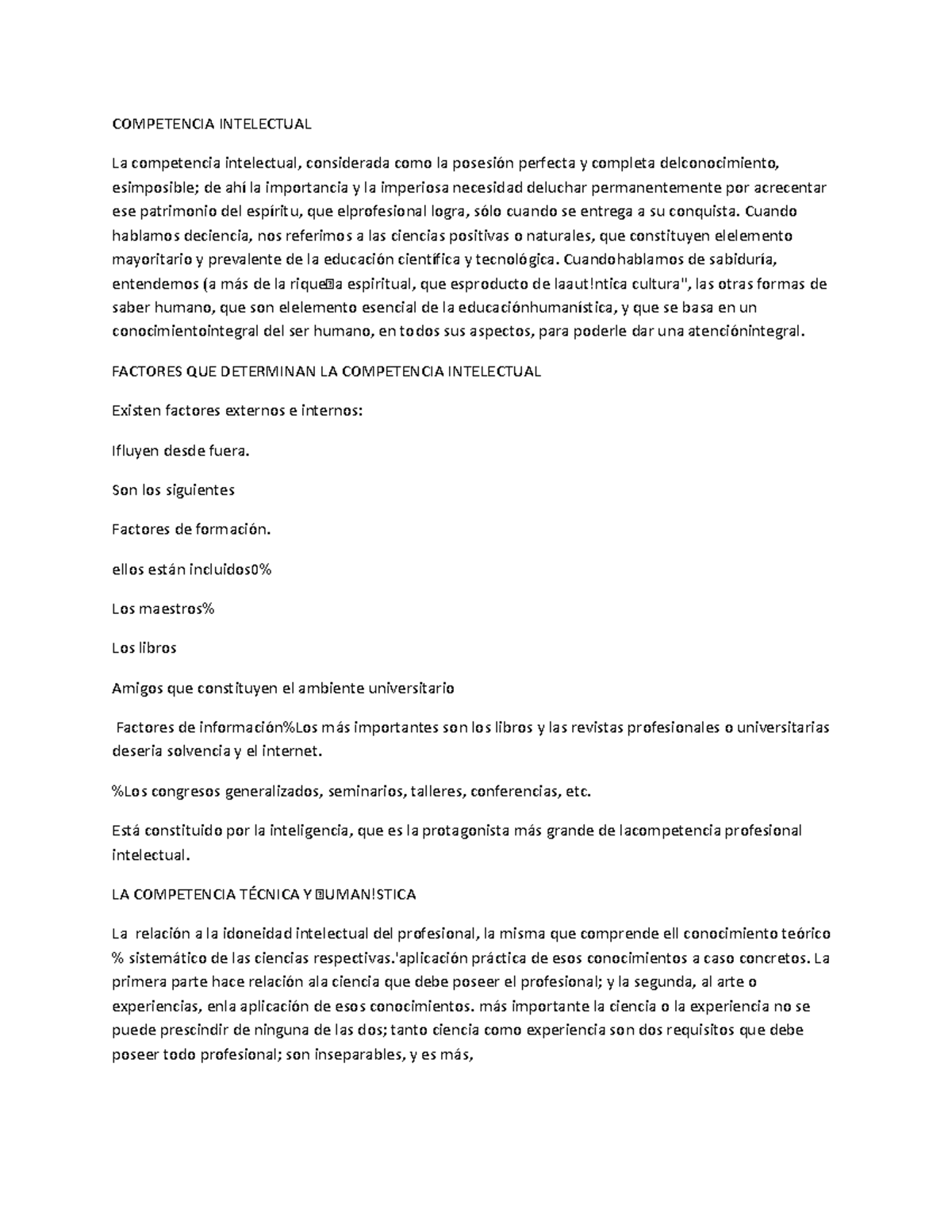 Competencia INTelectual - COMPETENCIA INTELECTUAL La competencia ...