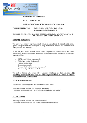 Delict In a Nutshell-Delict Elements Explained in Detail - South ...