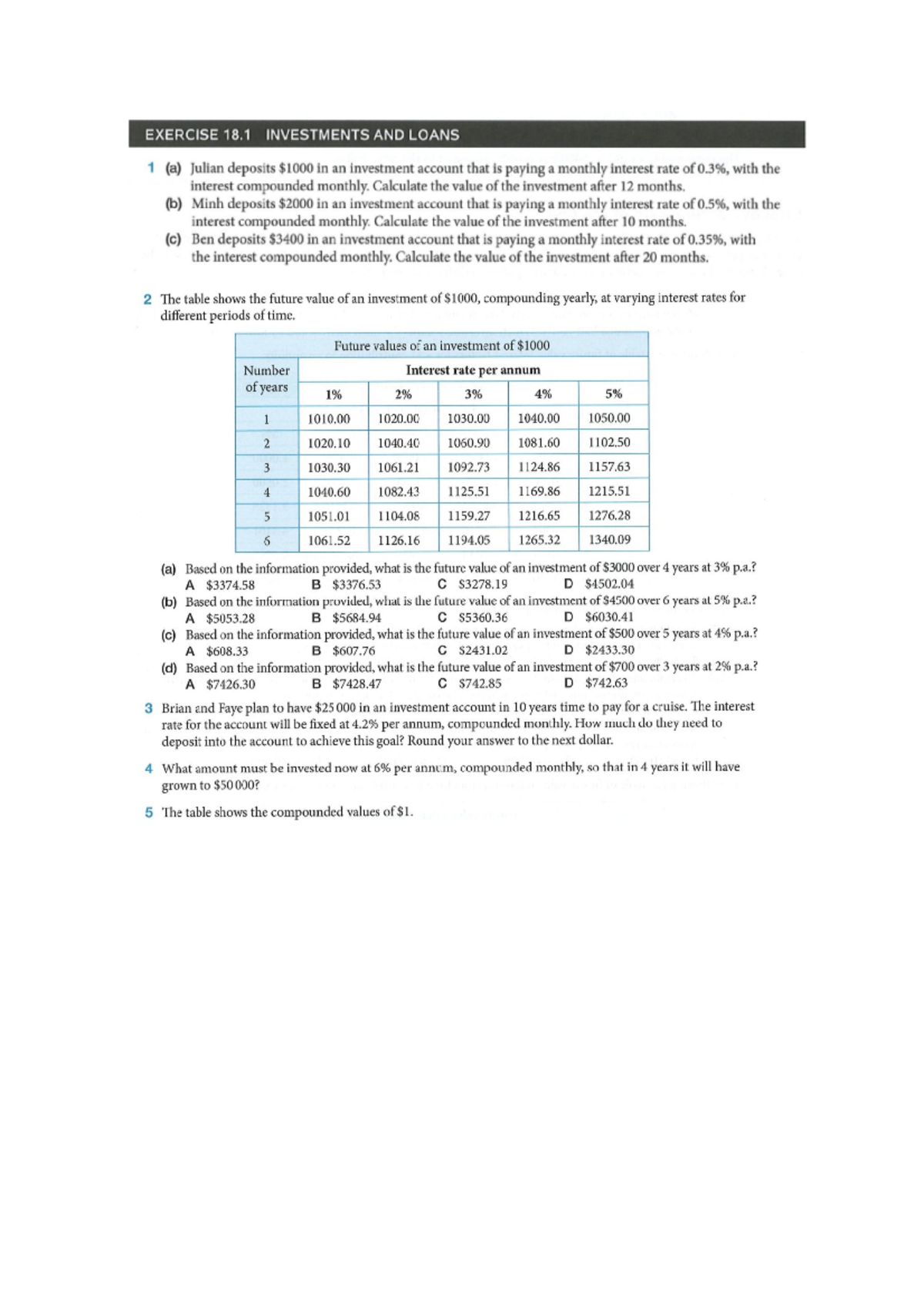 Exercise 18 - MATH1131 - Exercise 18. Exercise 18. - Studocu