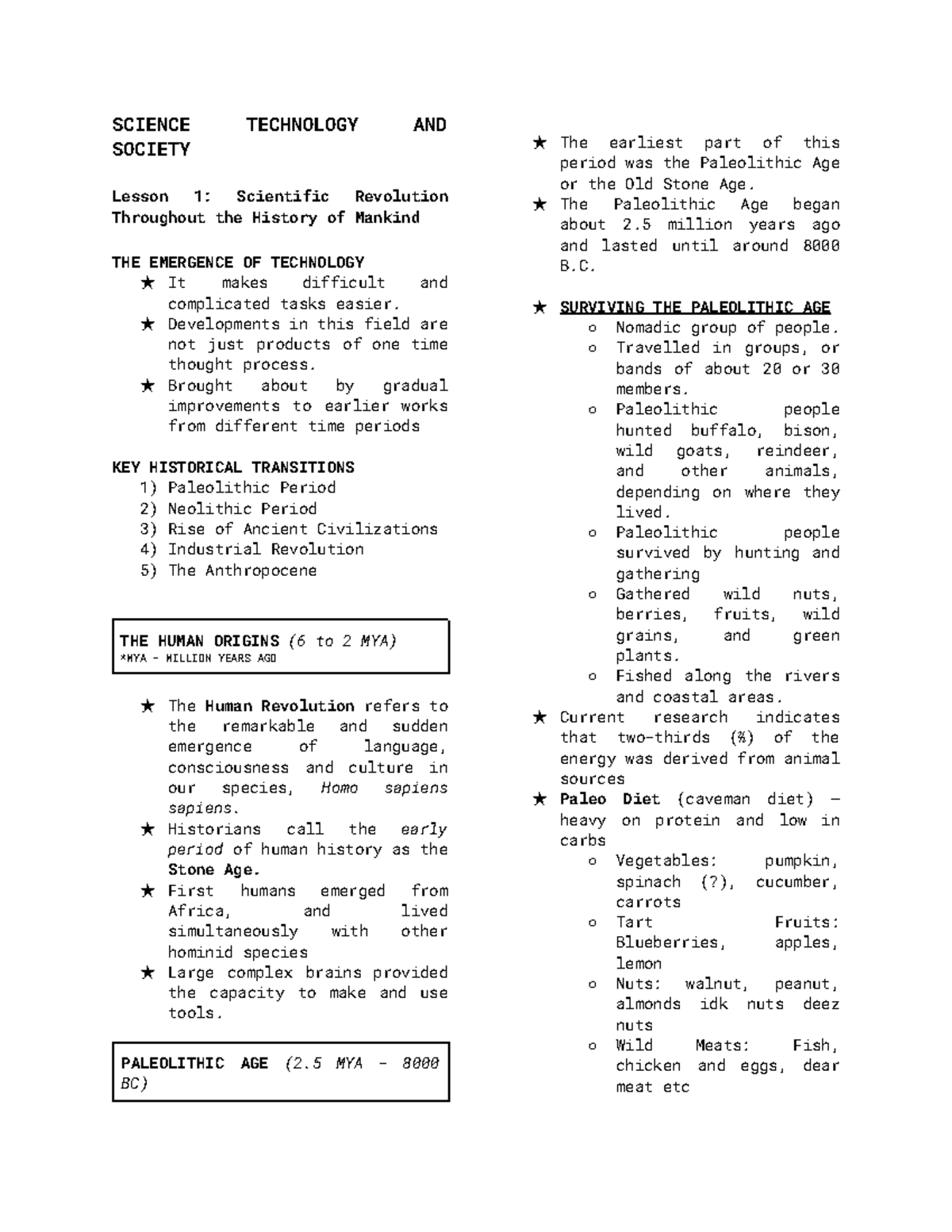 STS Scientific Revolution - SCIENCE TECHNOLOGY AND SOCIETY Lesson 1 ...