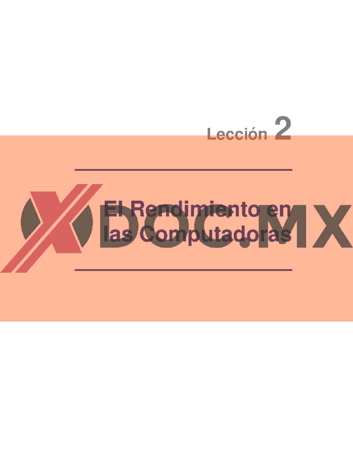 Xdoc - dse - Lección 2 __________________ El Rendimiento en las ...