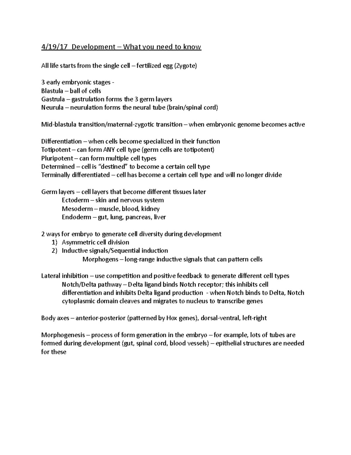 Development What you need to know - 4/19/17 Development – What you need ...