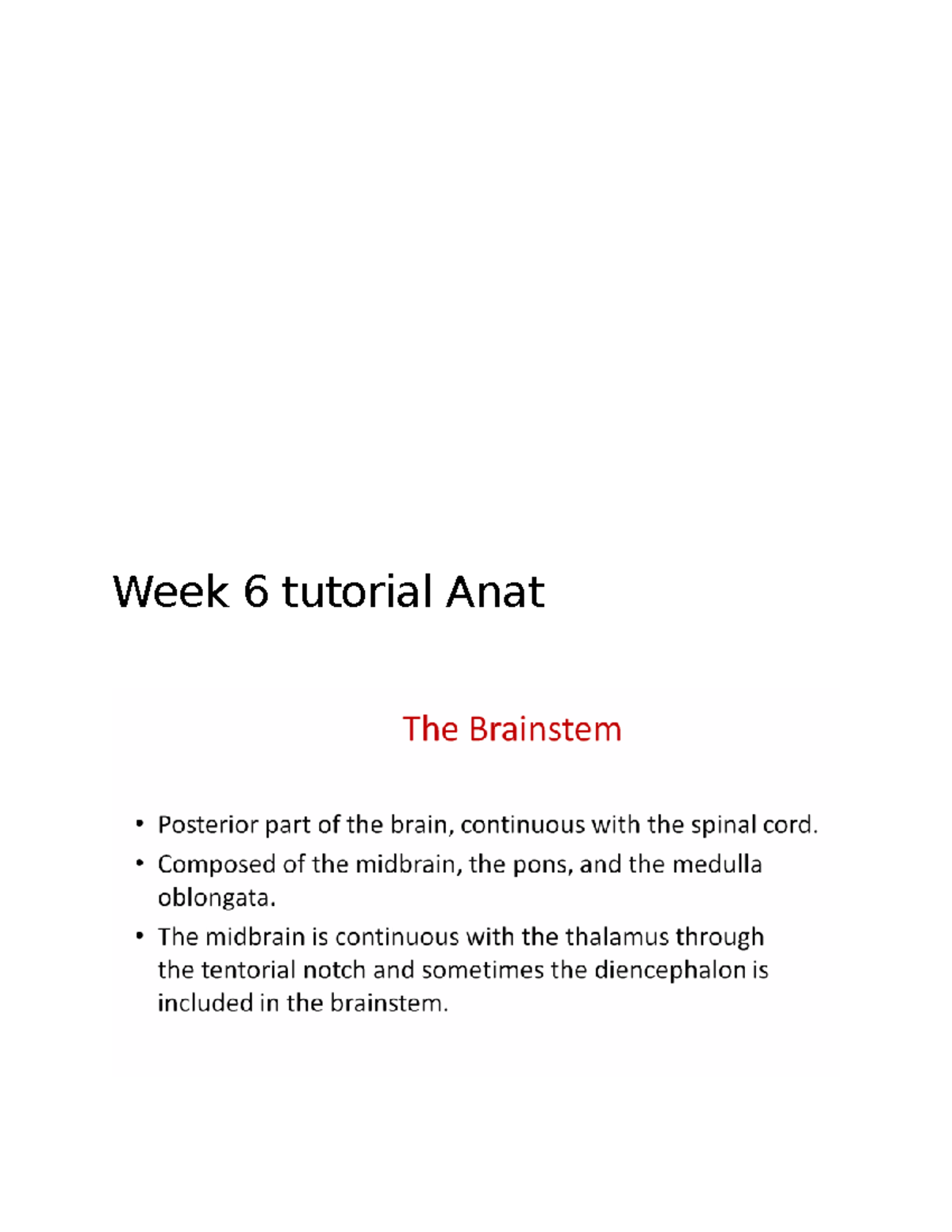 Week 6 tutorial ANAT2004 - ANAT2003 - MQ - Studocu
