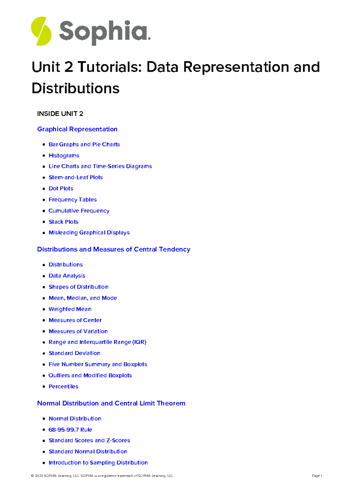 Unit 2 tutorials data representation and distributions - FPX4010 - CU ...