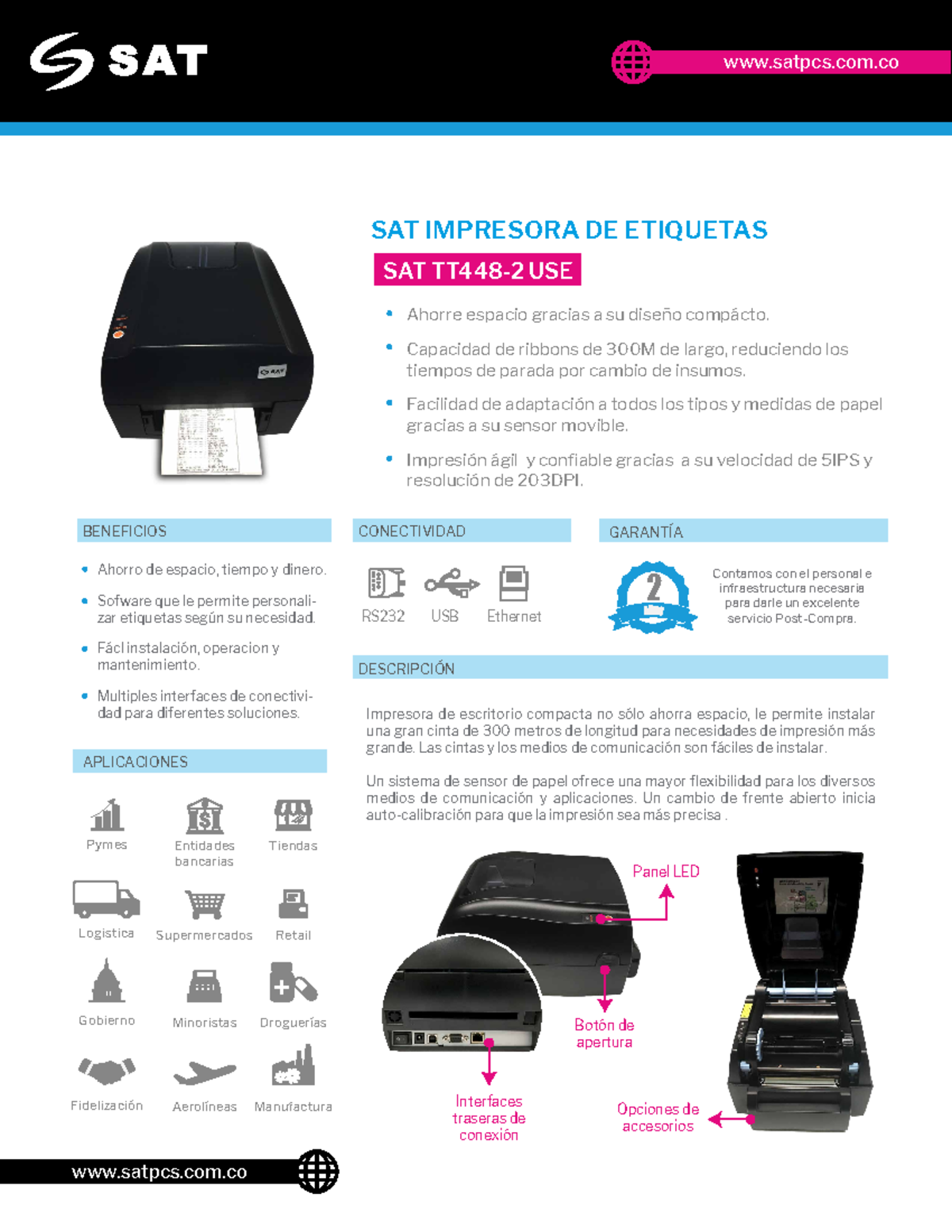 SAT IMP ETI TT448-2 USE- Espa ol - Logistica Supermercados Retail ...