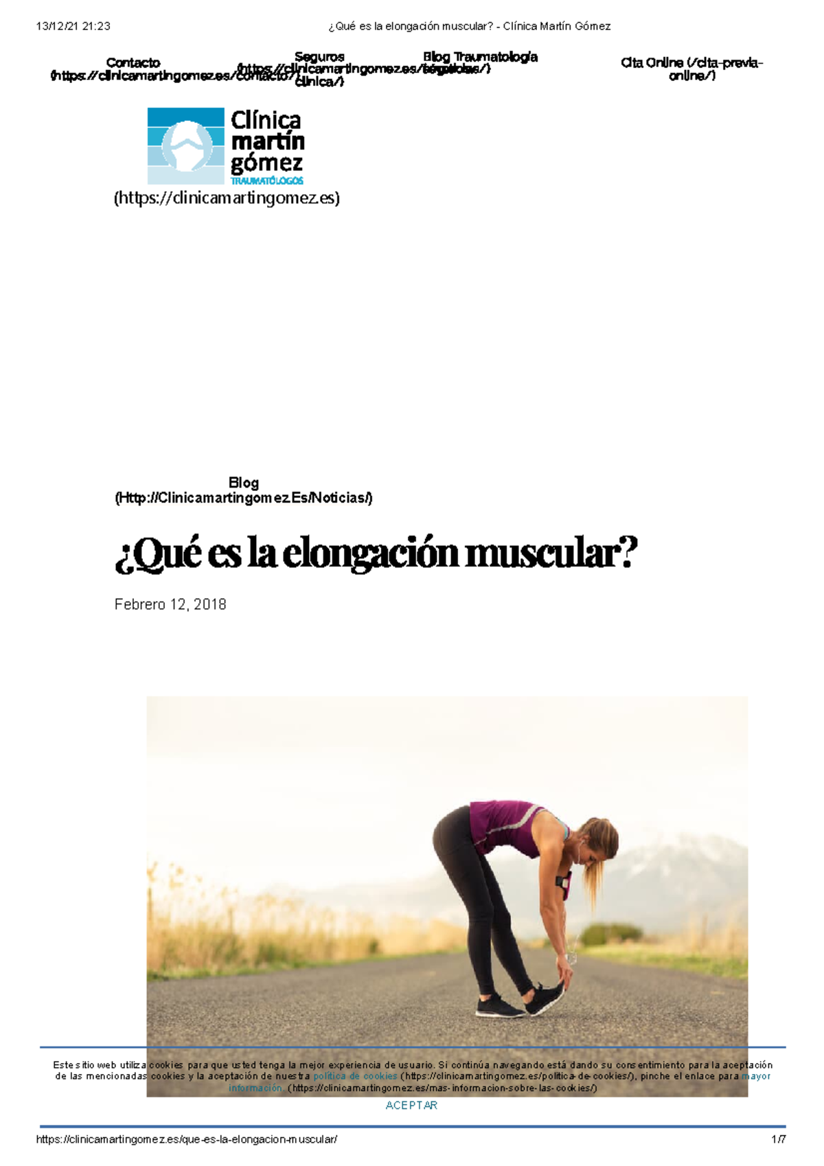 ¿Qué es la elongación muscular - Contacto (clinicamartingomez/contacto ...