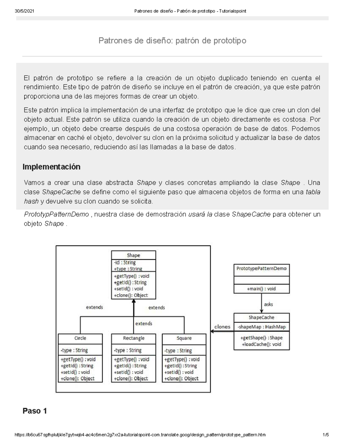 Patrón de prototipo - 1111 - Patrones de diseño: patrón de prototipo ...