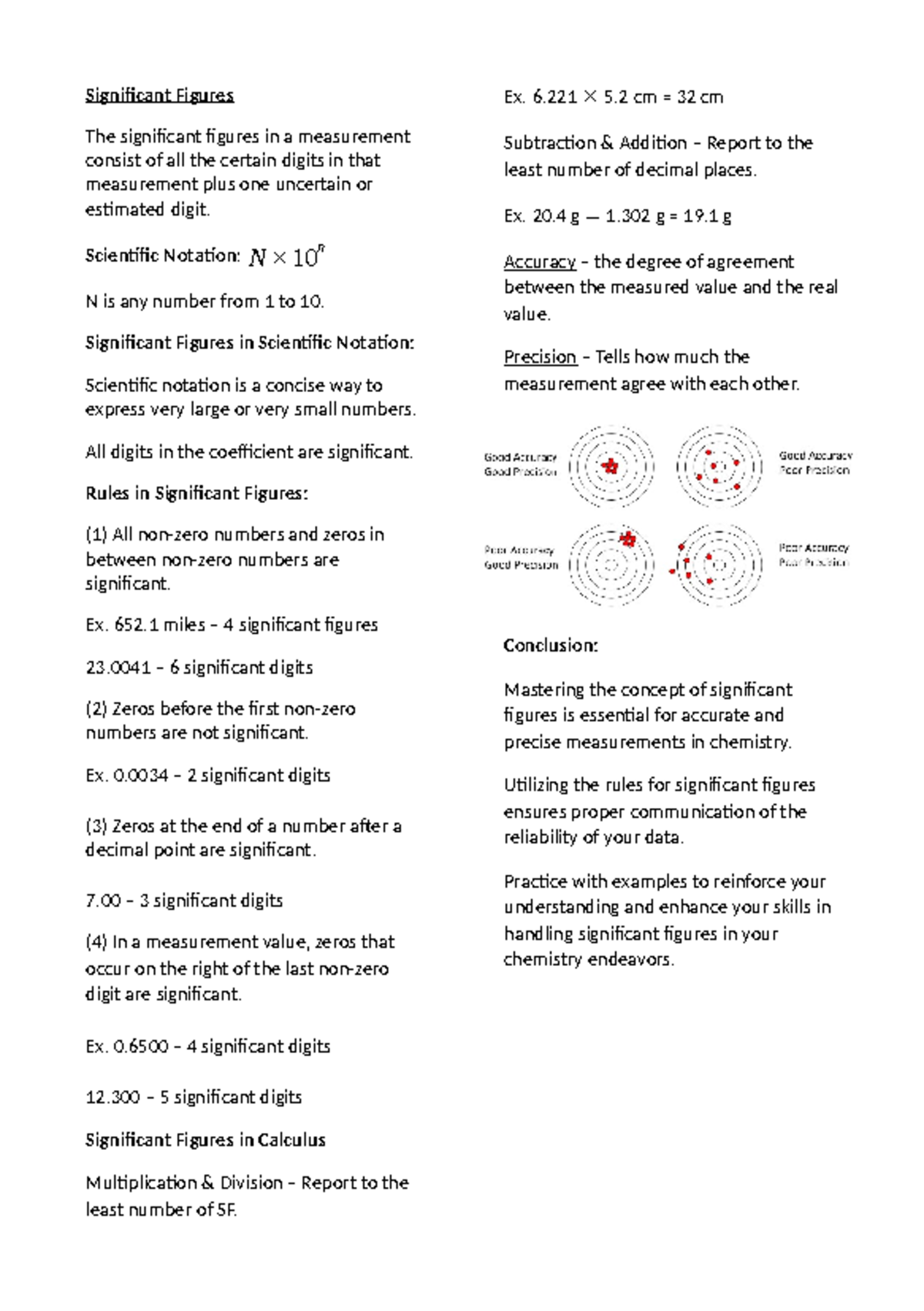 Chem a5 - Significant Figures The significant figures in a measurement ...