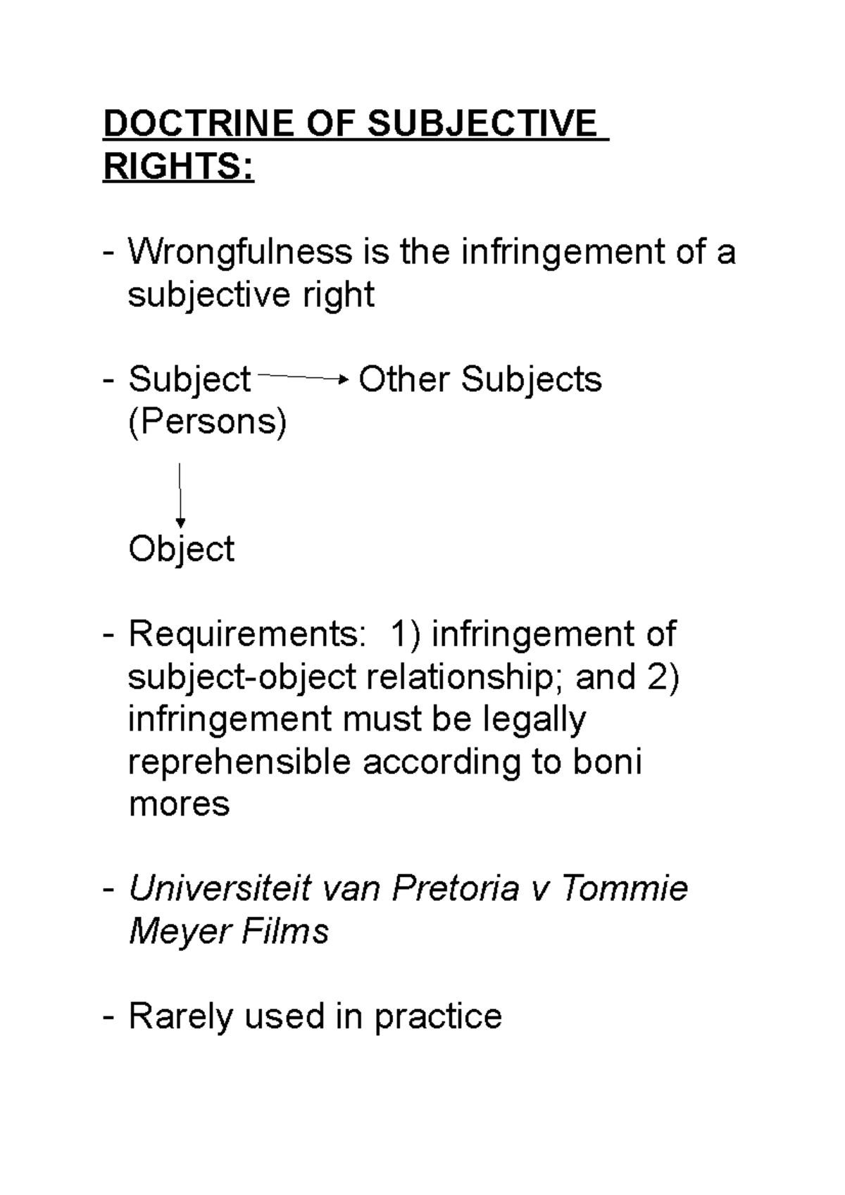 10) othernorms - The end of legal personality - DOCTRINE OF SUBJECTIVE ...